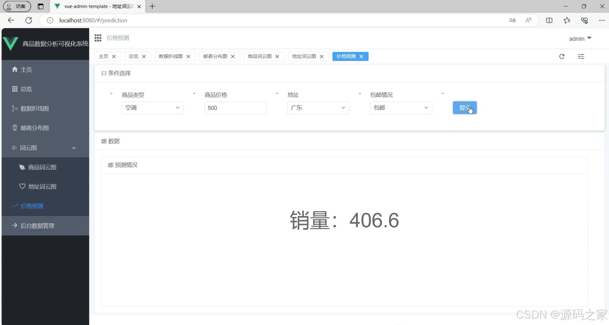 机器学习：Python+Django 淘宝商品数据分析系统 预测算法（Selenium爬虫+线性回归预测+Echarts大屏 源码） -CSDN博客