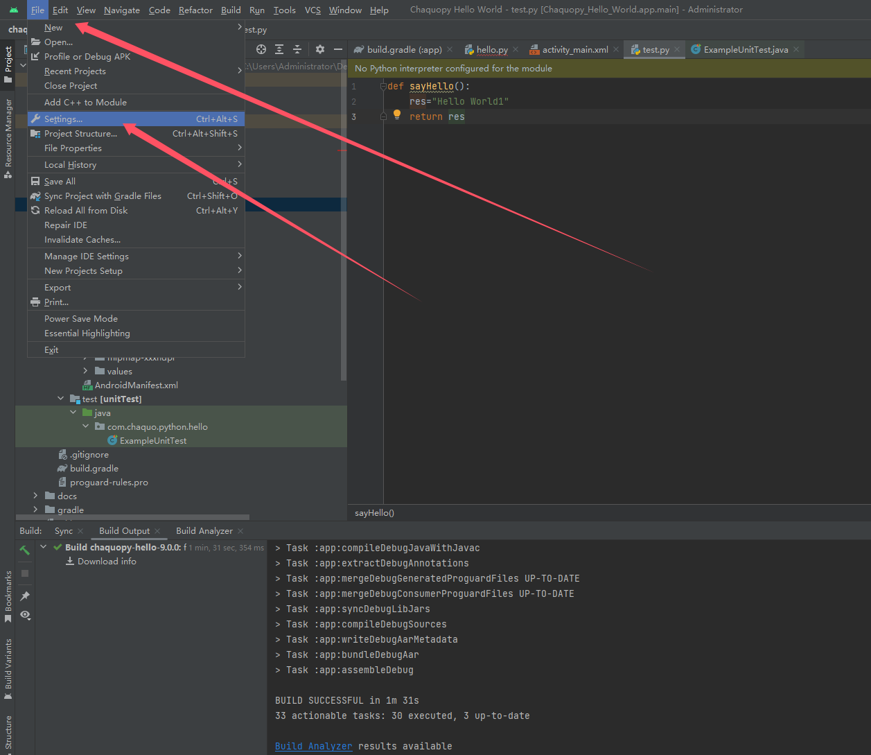 AndroidStudio2023添加Python环境，java和python互调_android studio python-CSDN博客