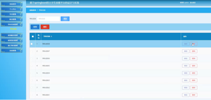 计算机毕业设计springboot的大学生家教平台的设计与实现 基于spring Boot的大学生家教服务平台开发与实现 Spring Boot框架下大学生家教管理系统的构建与实践 Csdn博客