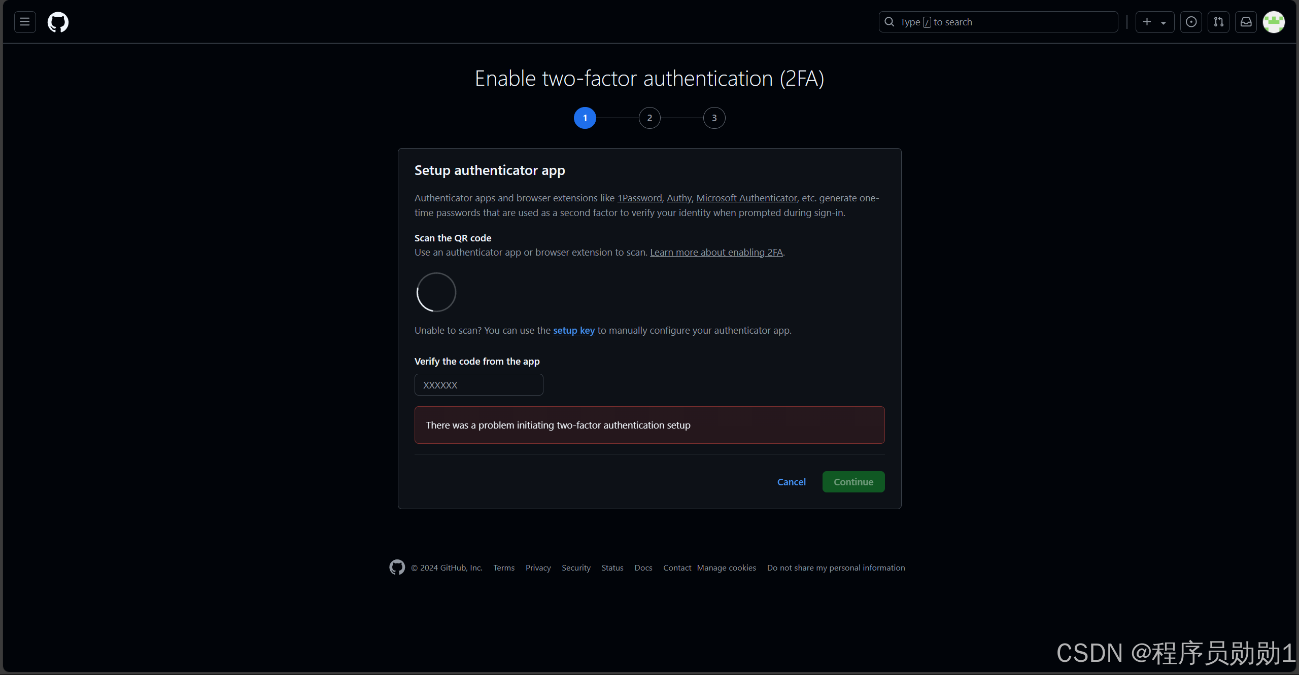解决github登录验证 Enable two-factor authentication (2FA)-CSDN博客
