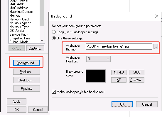 BGinfo软件设置AD域内客户端桌面统一壁纸并收集系统信息-CSDN博客