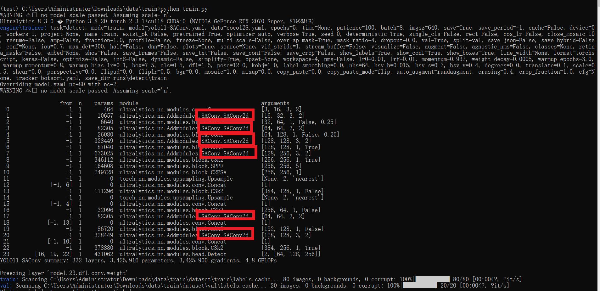 [yolov11改进系列]基于yolov11引入可切换空洞卷积SAConv模块python源码+训练源码_yolo11 saconv-CSDN博客