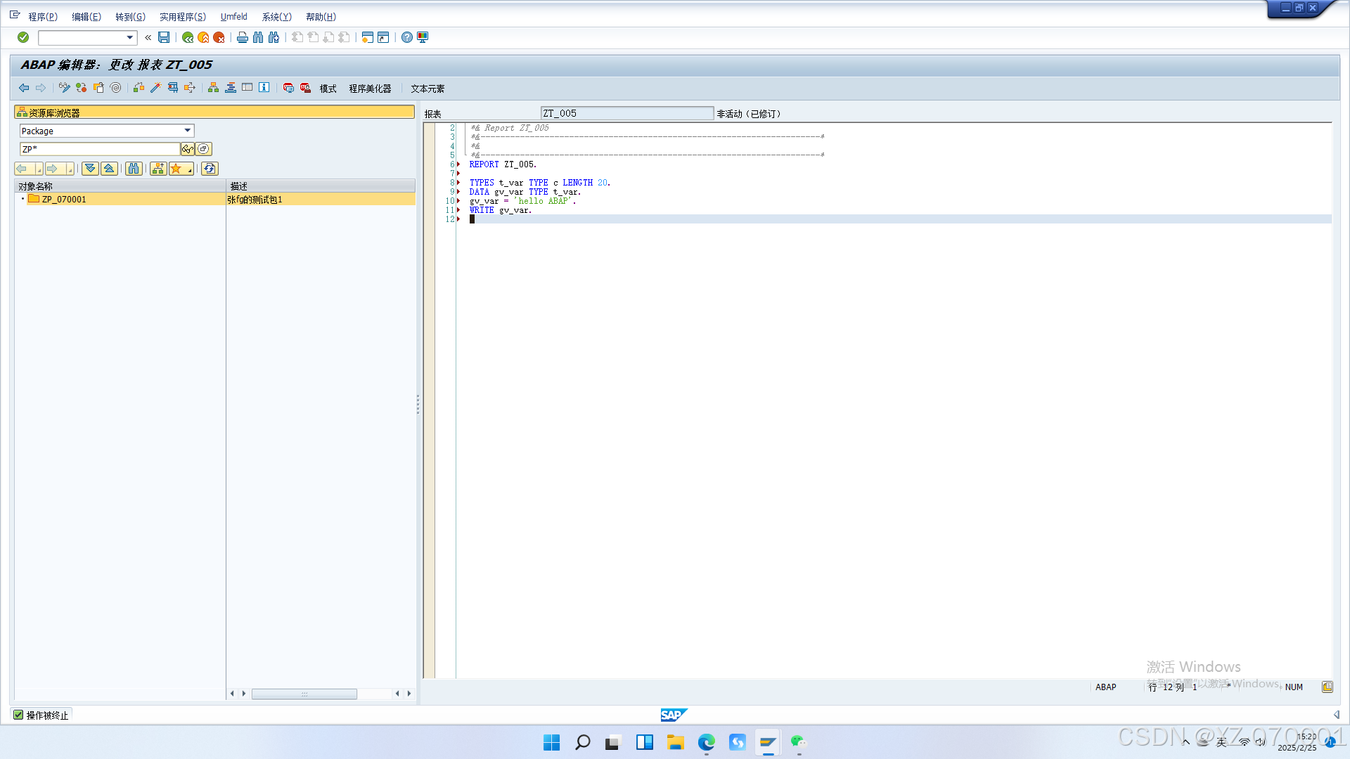 08-SAP-从包创建可执行程序（se80）_sap se80-CSDN博客
