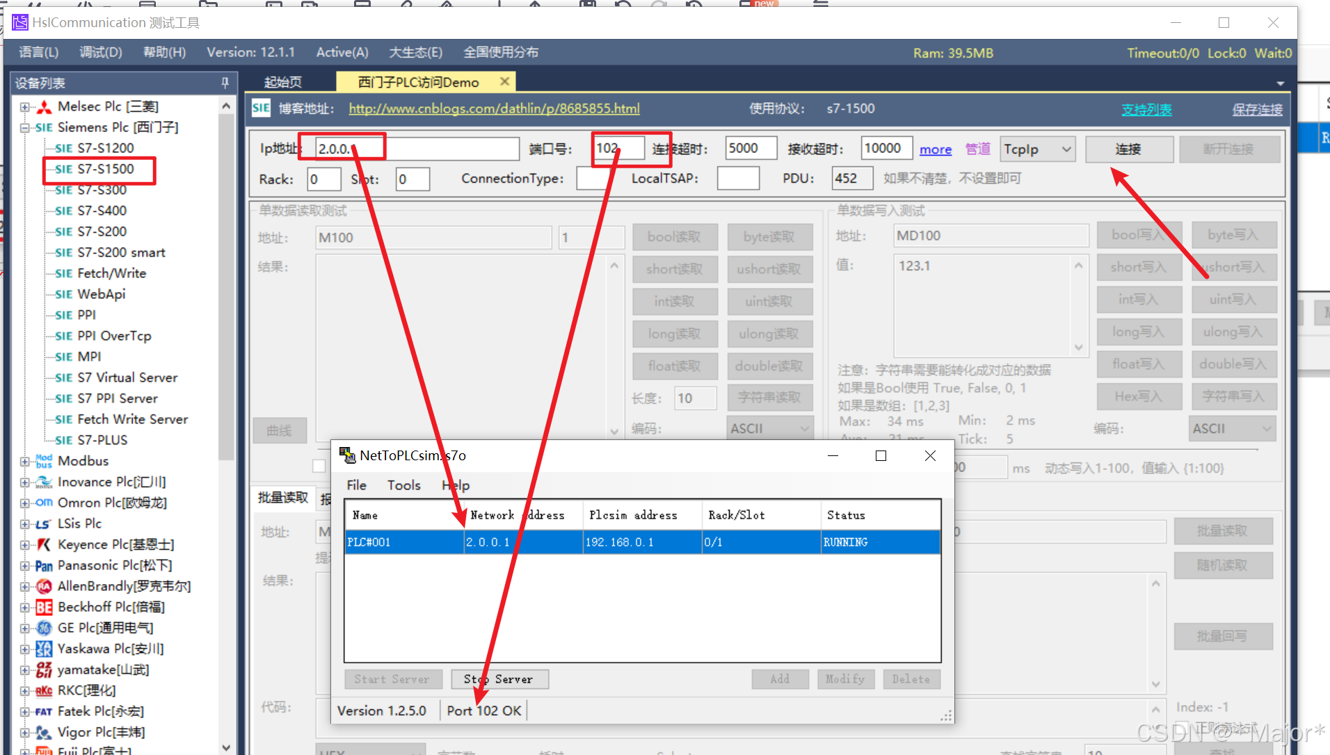 （C#）HSL与西门子PLC通讯_hsl通讯-CSDN博客