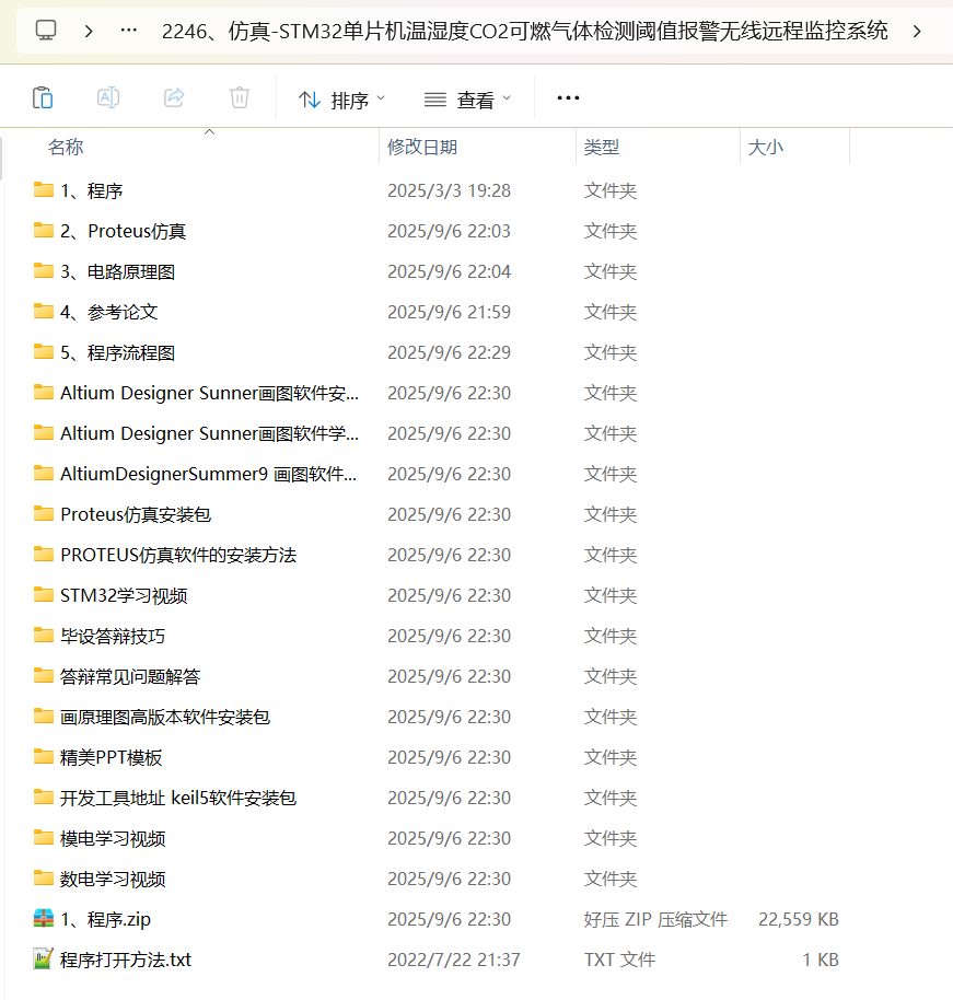 2246、仿真-STM32单片机温湿度CO2可燃气体检测阈值报警无线远程监控系统-CSDN博客