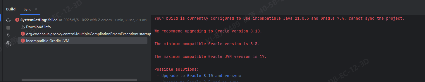 Caused by: org.codehaus.groovy.control.MultipleCompilationErrorsException: startup failed:_your ...