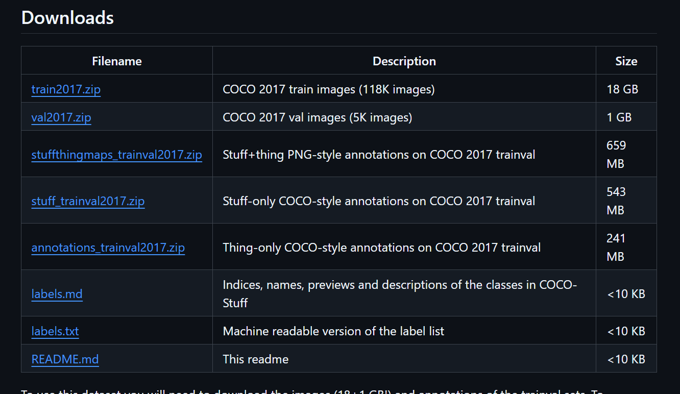 关于Autodl如何使用COCO-Stuff-164K （mmsegmentation框架）_coco数据集如何生成labeltrainids.png-CSDN博客