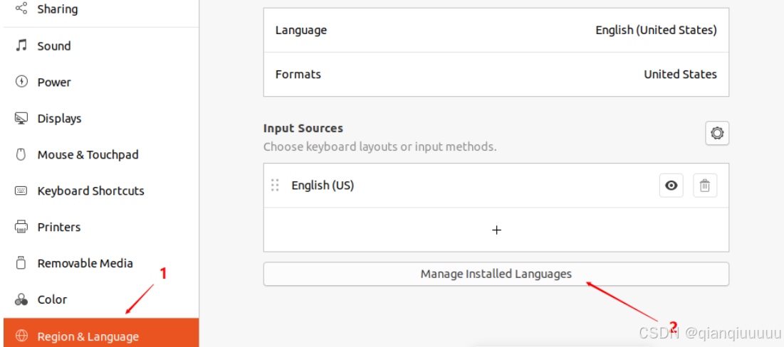 Ubuntu设置中文界面_ubuntu language support 汉语灰色-CSDN博客