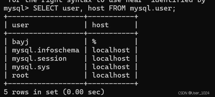 mysql 执行语句 报错1449 - The user specified as a definer (‘root‘@‘%‘) does not exist-CSDN博客