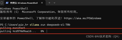 手把手教你windows本地机器部署Deepseek_verifying sha256 digest-CSDN博客