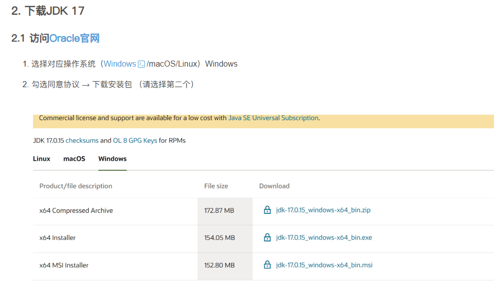 JDK 17 安装与配置指南（图文详解）附jdk17-windows下载地址_jdk17安装教程-CSDN博客