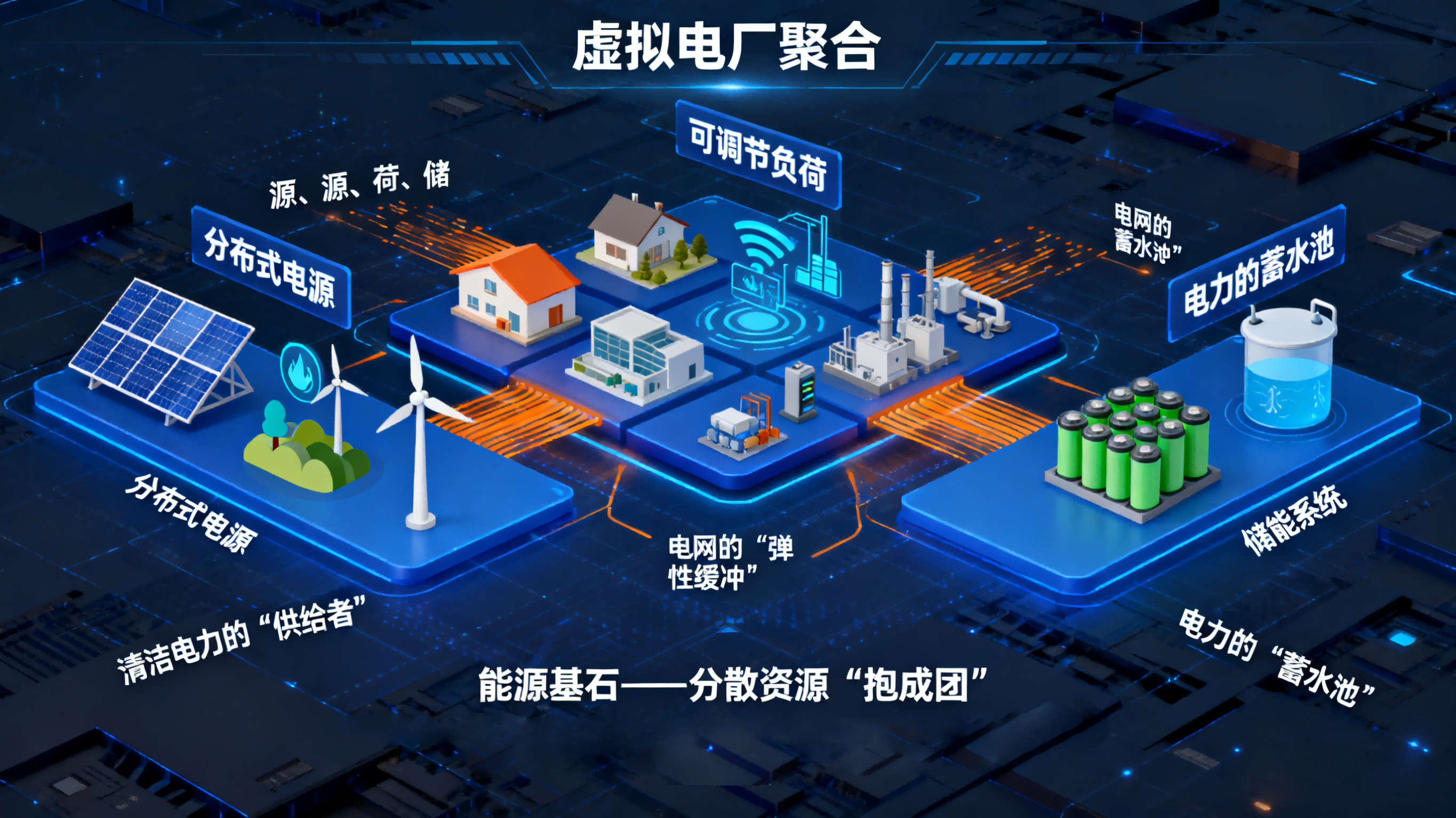虚拟电厂全景图：一张图解析聚合、通信与控制三大核心要素-CSDN博客