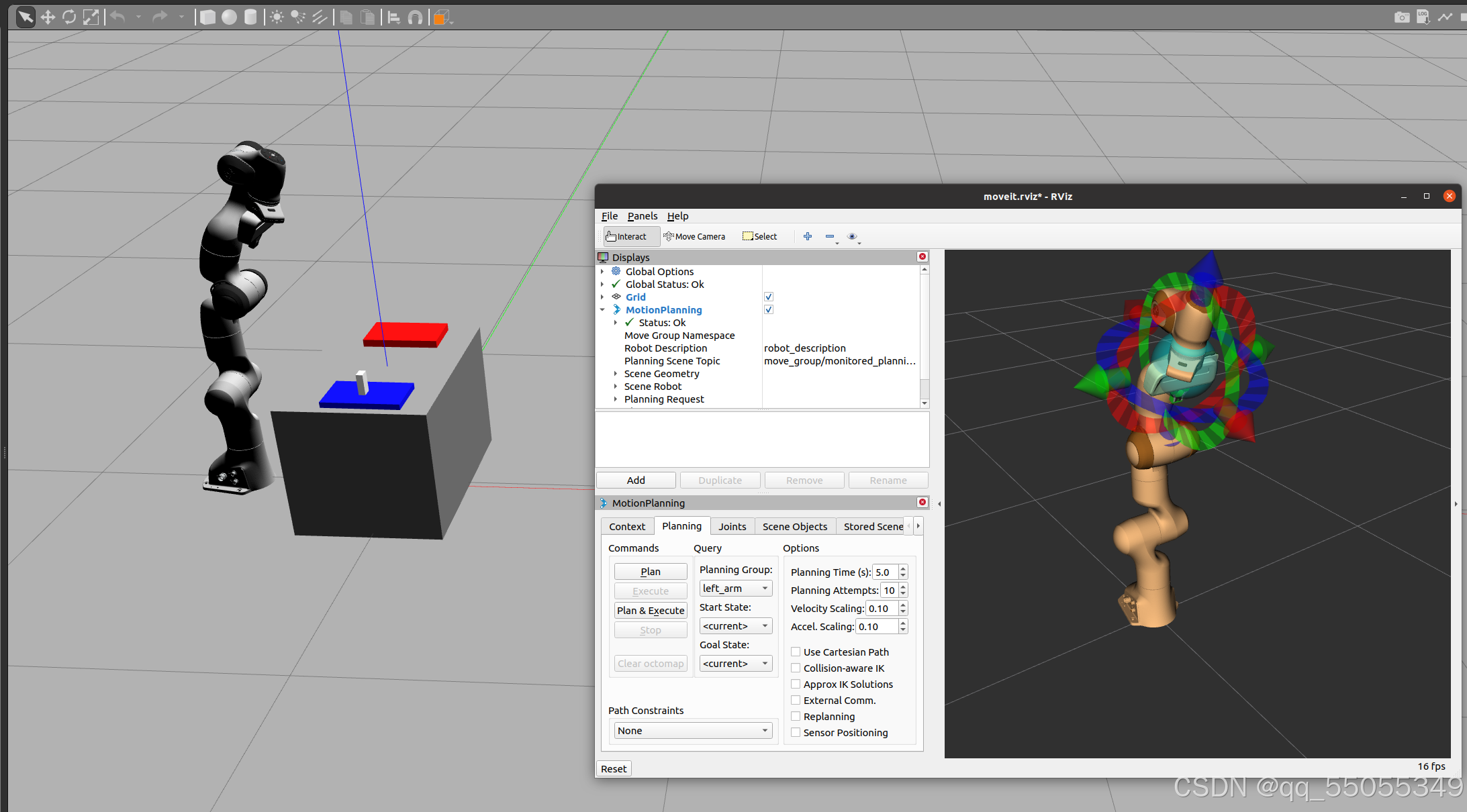 Franka机械臂：学习记录1---moveit与gazebo_moveit gazebo-CSDN博客