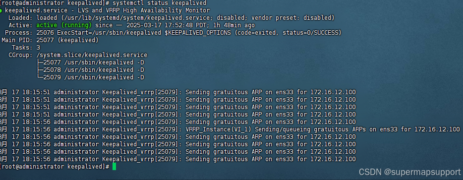 SuperMap iServer 结合Keepalived实现高可用部署_部署gissever服务器-CSDN博客