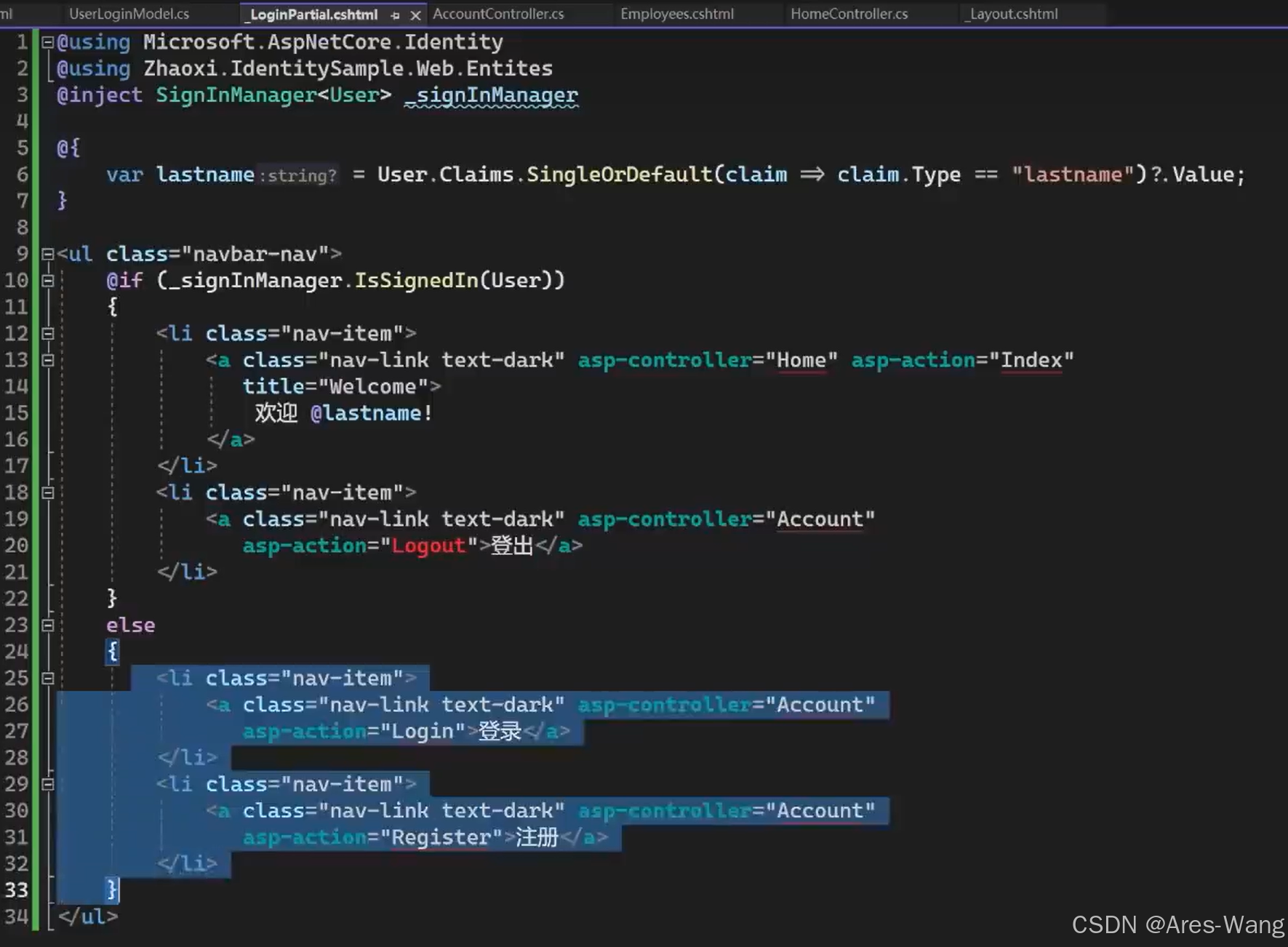 Asp.NET core identity 标识 + EFCode + WebAPI AddDbContextPool 上下文池 预先加载 显式加载 延迟加载-CSDN博客