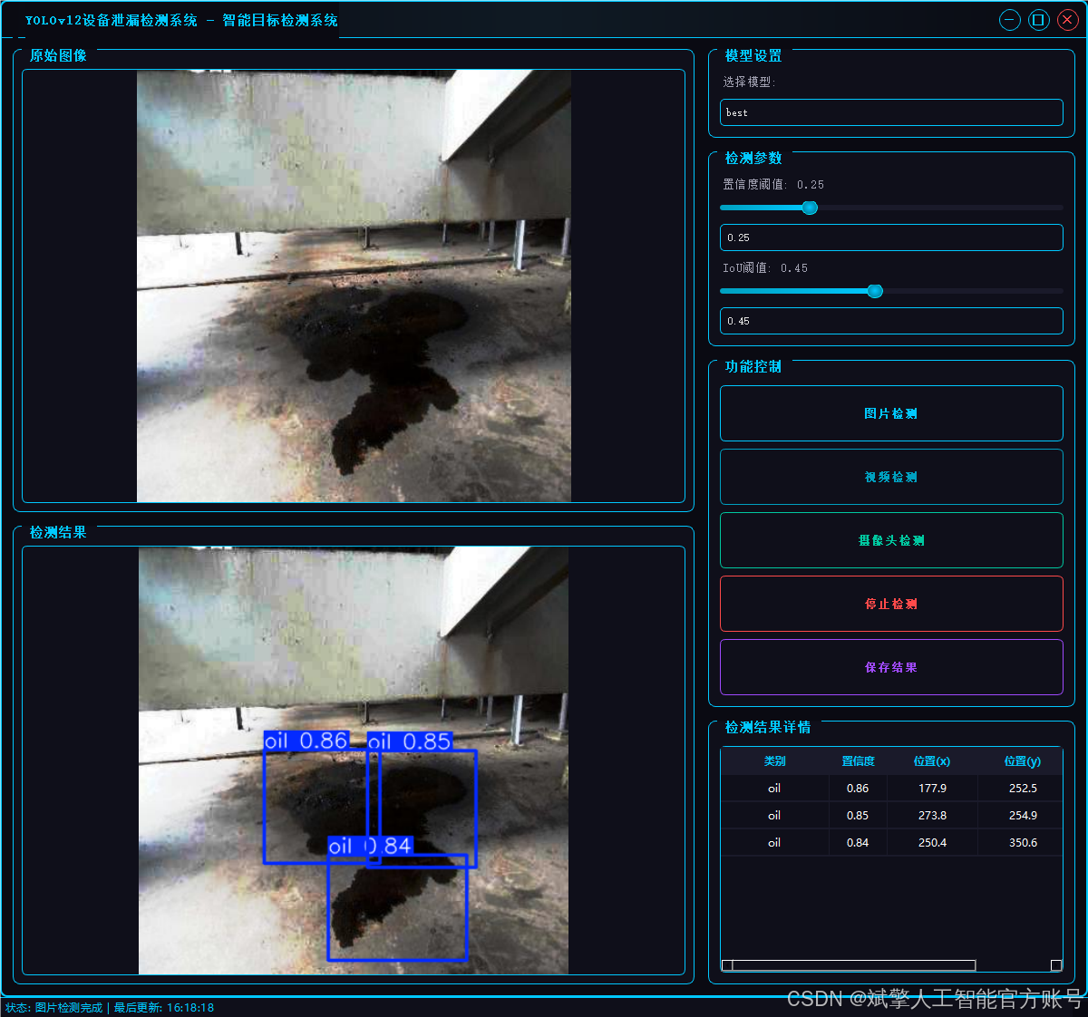 基于深度学习YOLOv12的设备泄漏检测系统（YOLOv12+YOLO数据集+UI界面+登录注册界面+Python项目源码+模型）-CSDN博客
