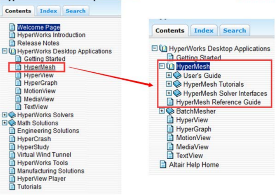 Altair HyperWorks帮助文件的打开和界面介绍教程_hypermesh帮助文档-CSDN博客