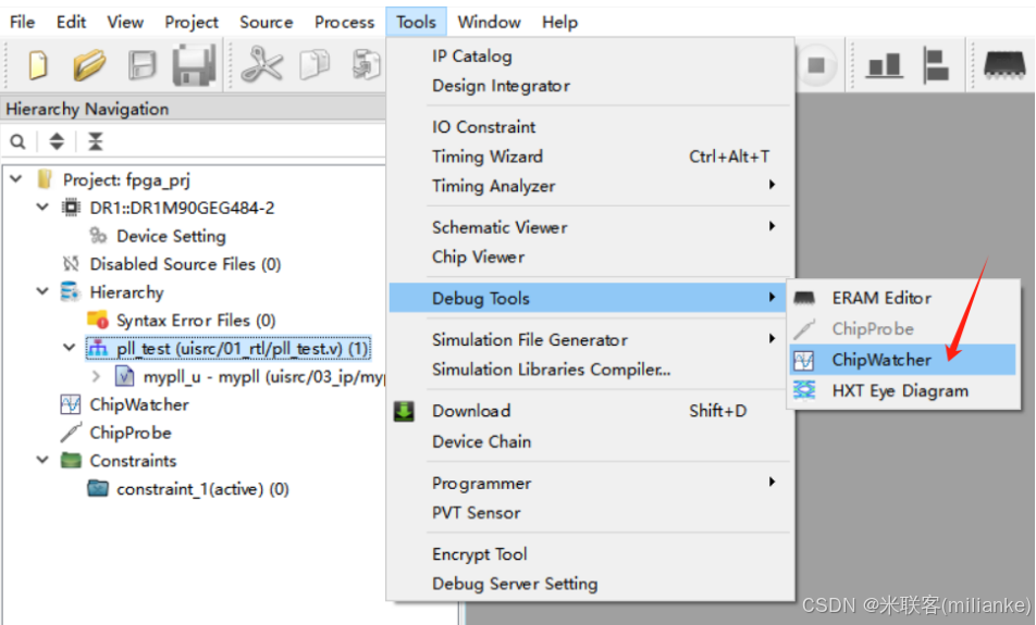 [米联派-安路飞龙DR1-FPSOC] FPGA基础篇连载-04 安路TD开发工具在线调试FPGA-CSDN博客