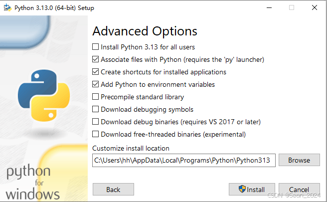 Python及其组件安装、卸载_python-3.13.0-amd64.exe-CSDN博客