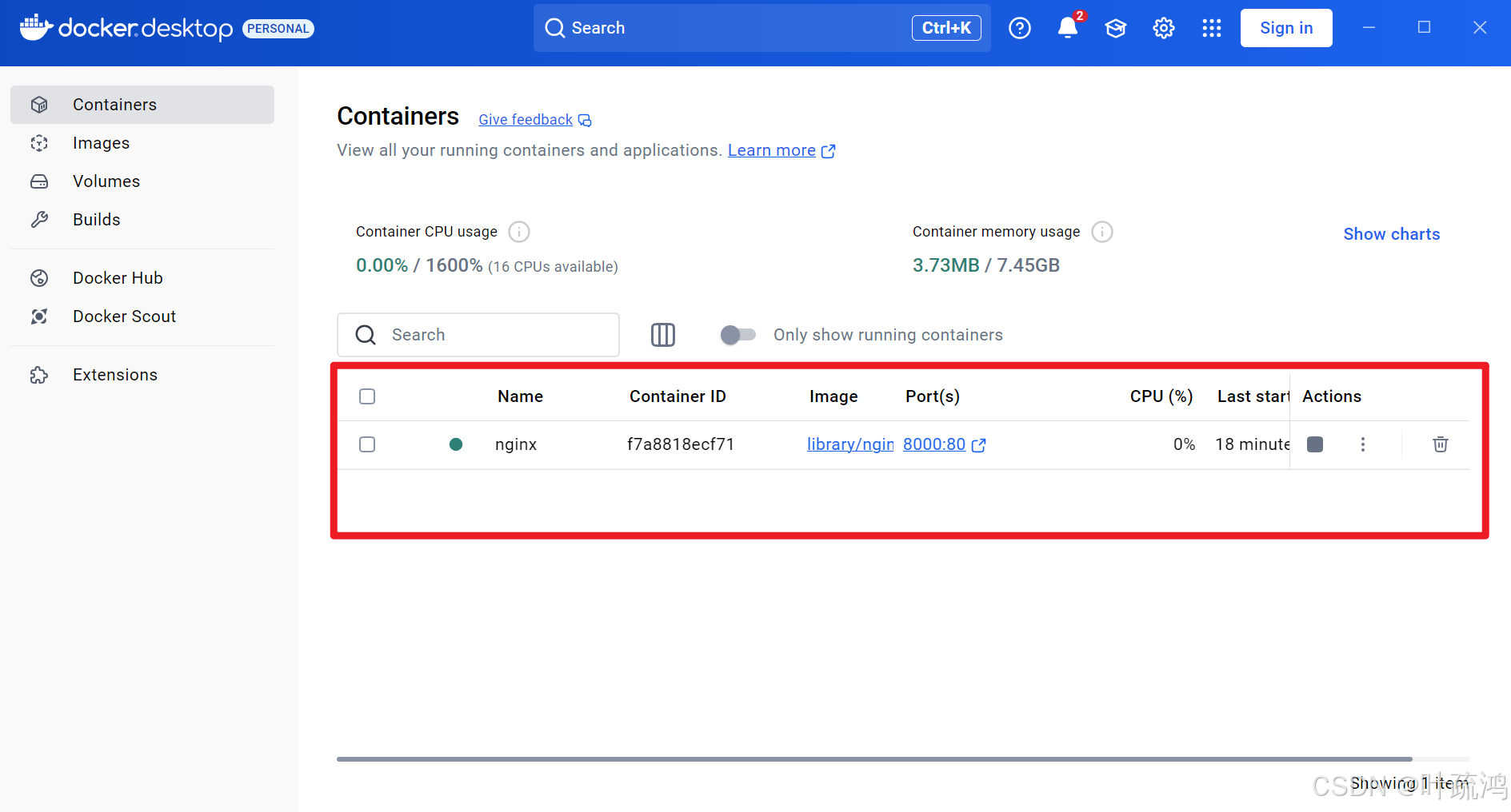 Windows11系统下使用Docker Desktop 部署Nginx_docker desktop nginx-CSDN博客