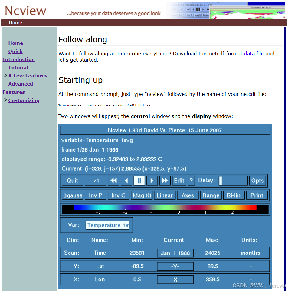 【WRF工具】WRF 模型输出可视化工具 ncview-CSDN博客