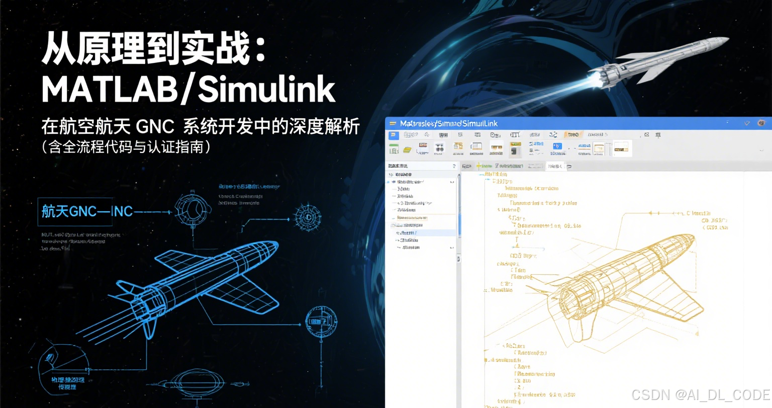 从原理到实战：MATLAB/Simulink在航空航天GNC系统开发中的深度解析（含全流程代码与认证指南）_gnc仿真图像-CSDN博客