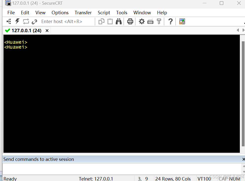 Ensp怎么连接CRT（SecureCRT）&如果按回车出现空行解决_crt连接ensp-CSDN博客
