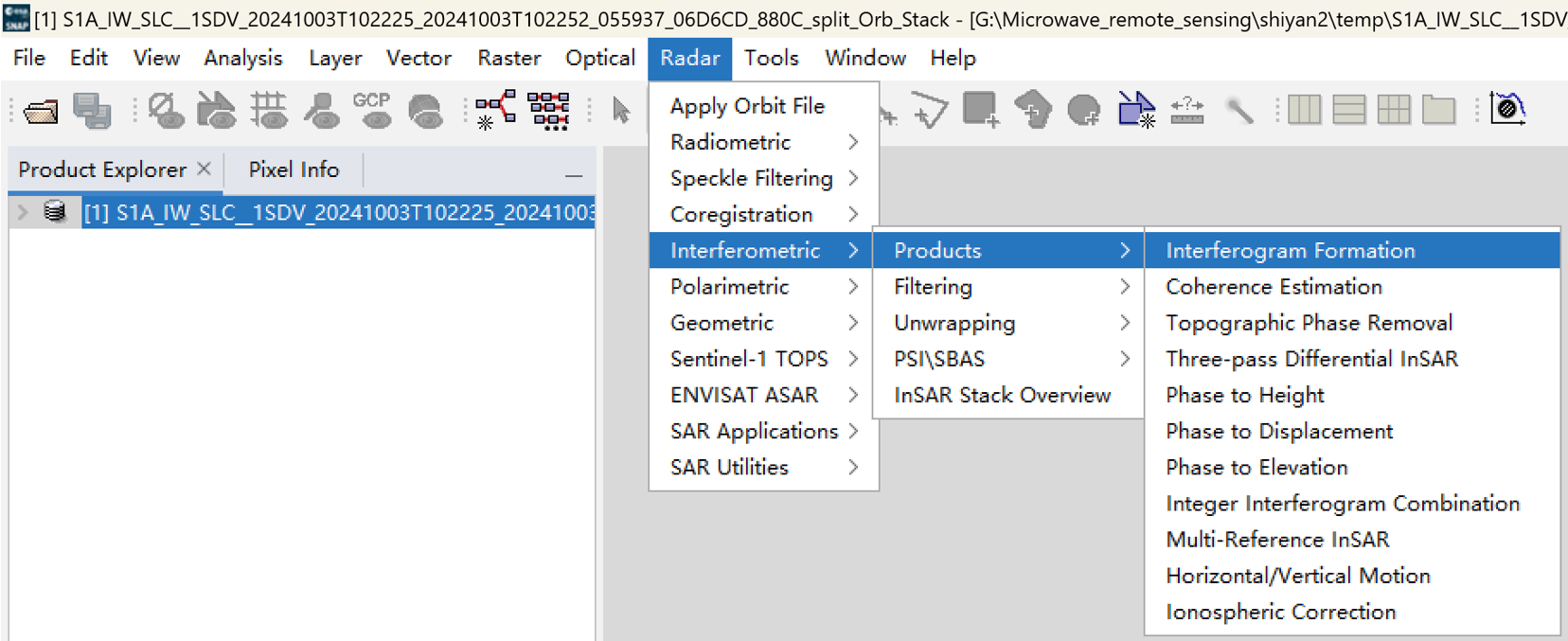 Sentinel-1 SLC影像生成DEM数据（SNAP）_snap用s-1 back geocoding配准后的图像binds里 ...