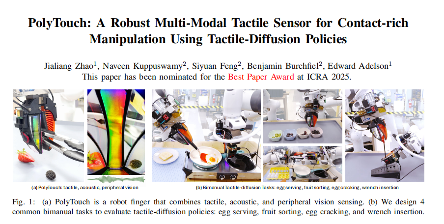 2025 年 ICRA 最佳论文来自麻省理工 PolyTouch_2025 icra best paper获奖论文-CSDN博客
