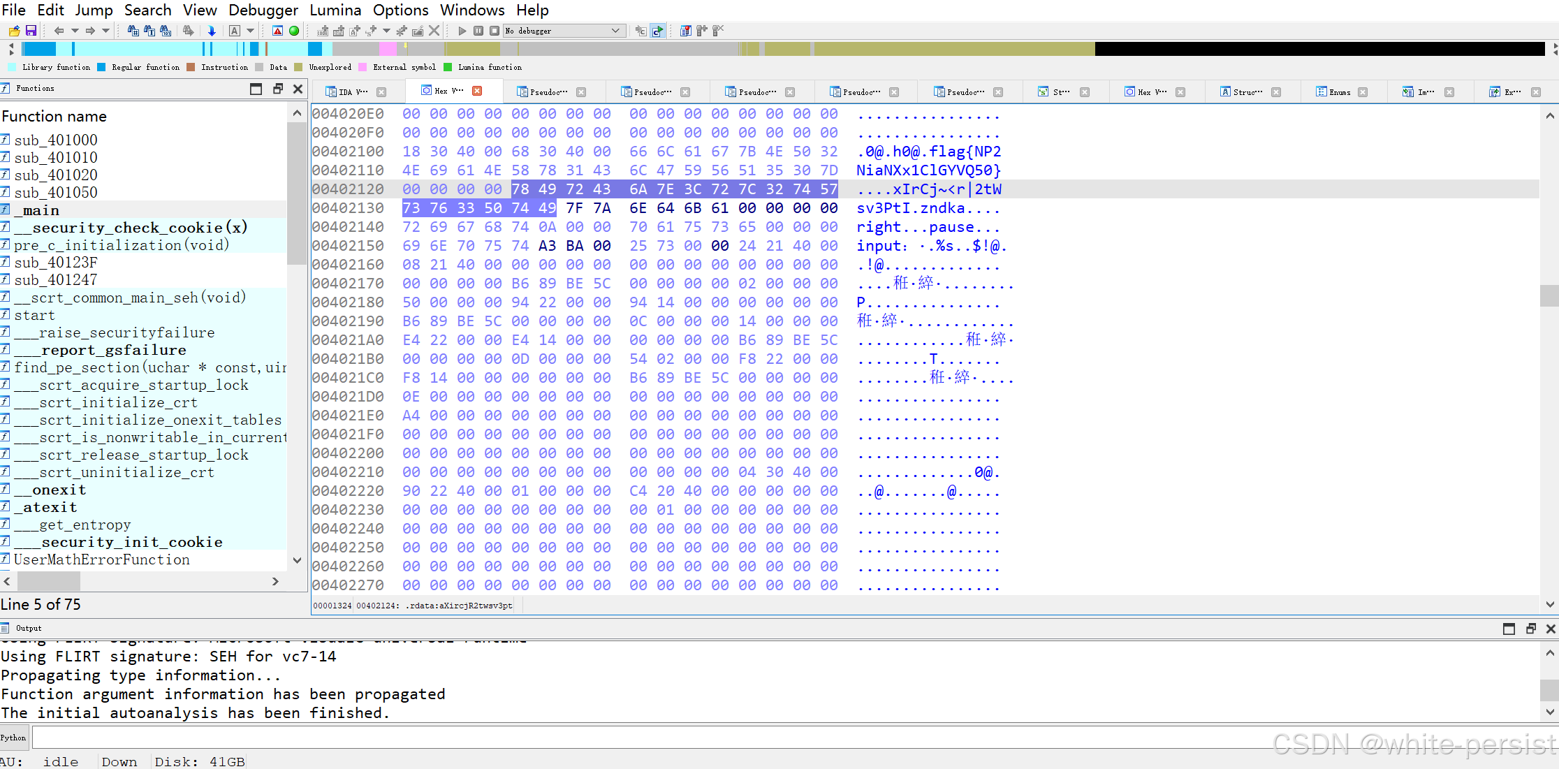 【攻防世界】reverse | EasyRE 详细题解 WP_easyre ctf 题目-CSDN博客