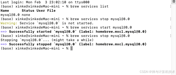 使用 HomeBrew 管理 services_brew services-CSDN博客