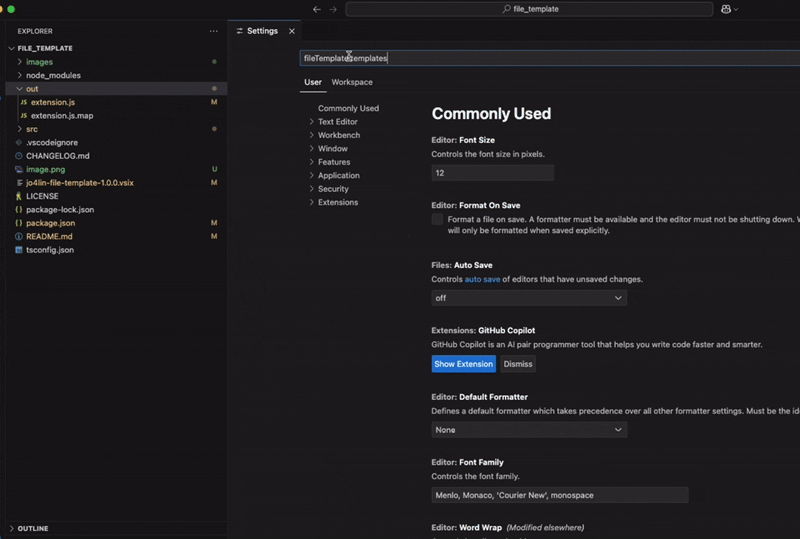 VSCode插件 Custom File Template - 轻松创建自定义文件模板_vscode file templates-CSDN博客