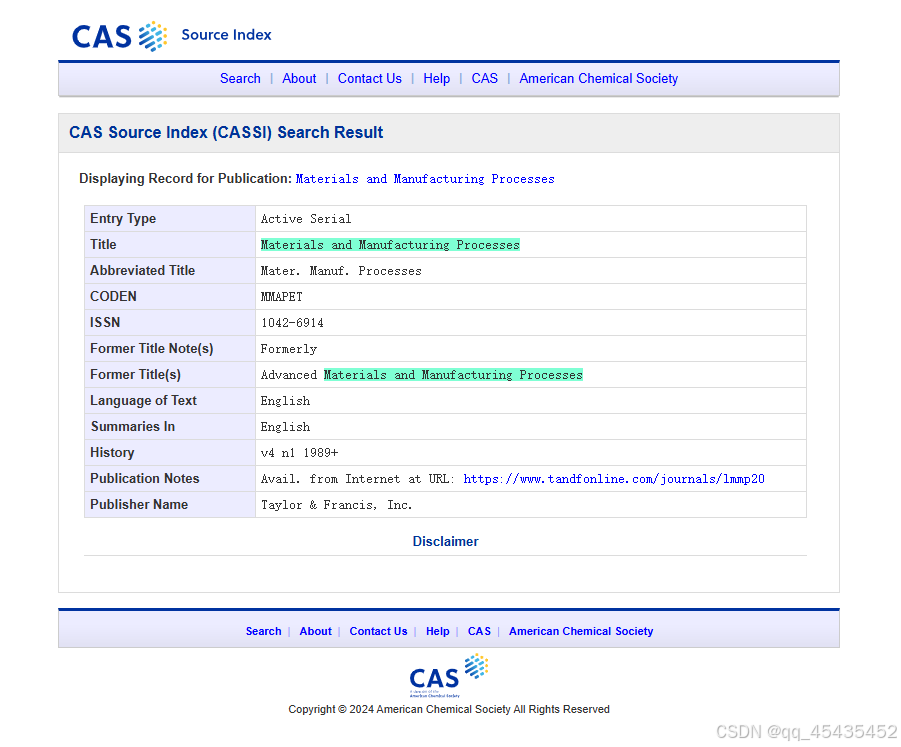 Materials and Manufacturing Processes《材料与制造工艺》投稿经验分享-CSDN博客