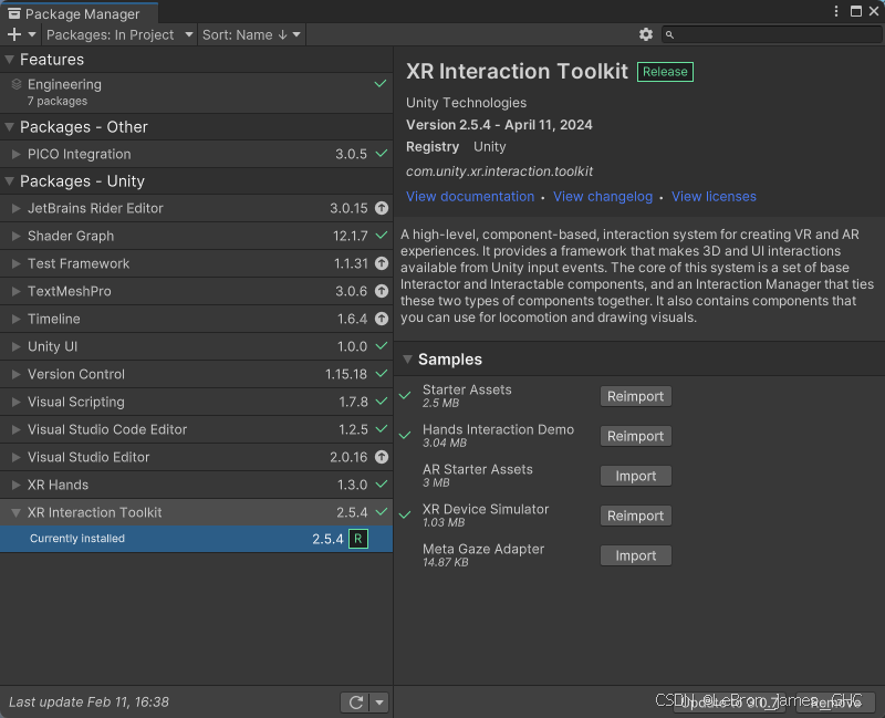 Unity开发Pico4_unity开发的pico项目,用什么命令行工具安装-CSDN博客