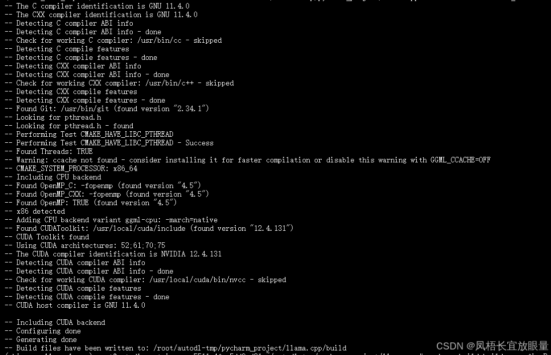 llama.cpp项目构建_cmake -b build cmake --build build --config releas-CSDN博客