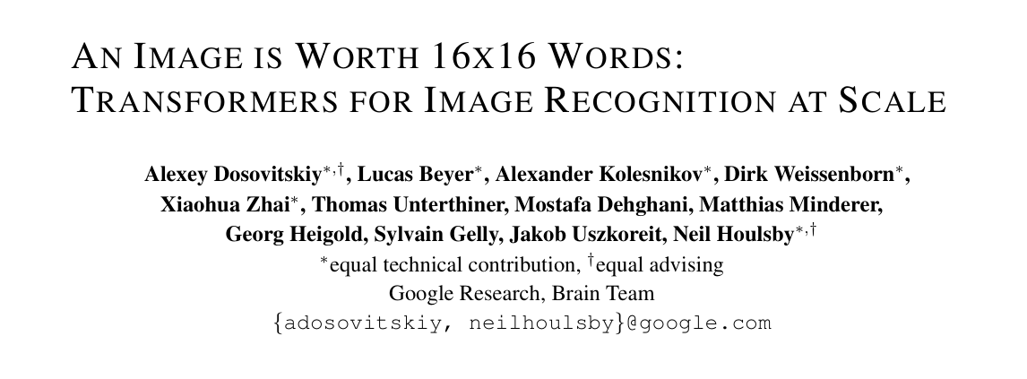 ICLR 2021 Transformer用于大规模图像识别 Vision Transformer ReadingNotes-CSDN博客