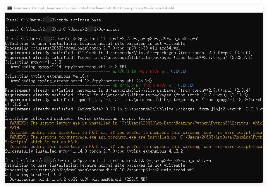 快速安装PyTorch（一）!!!CPU版本_torch cpu版本-CSDN博客