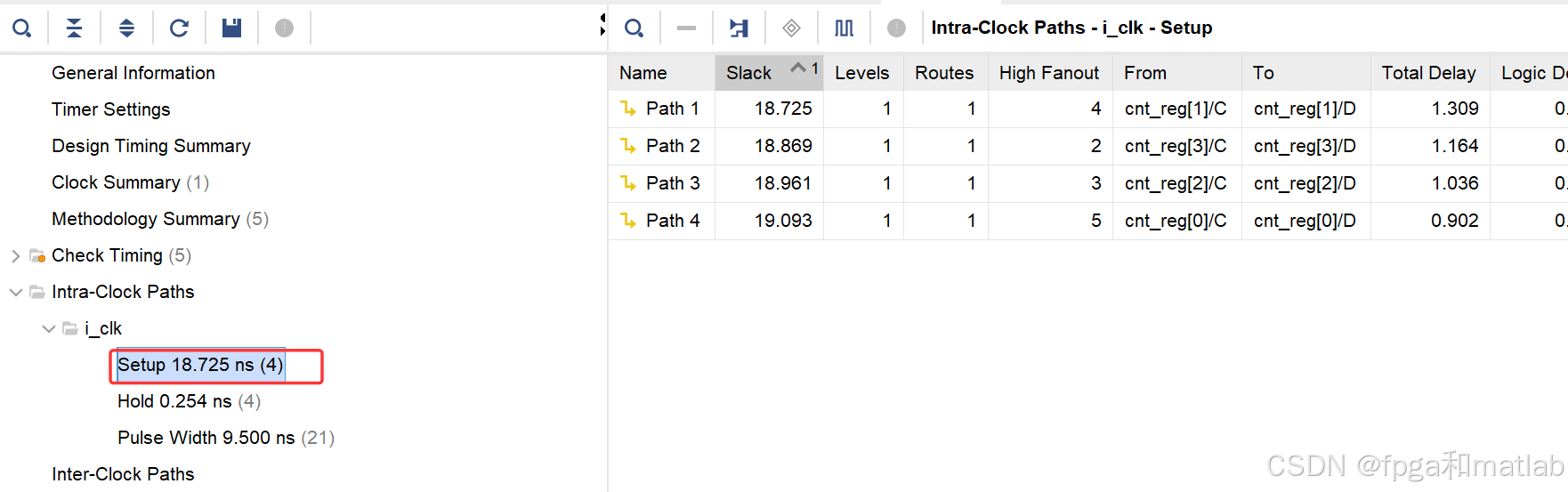 每日一篇读懂vivado时序报告5——Intra-Clock Paths中setup和hold解读_时序分析 setup报告-CSDN博客