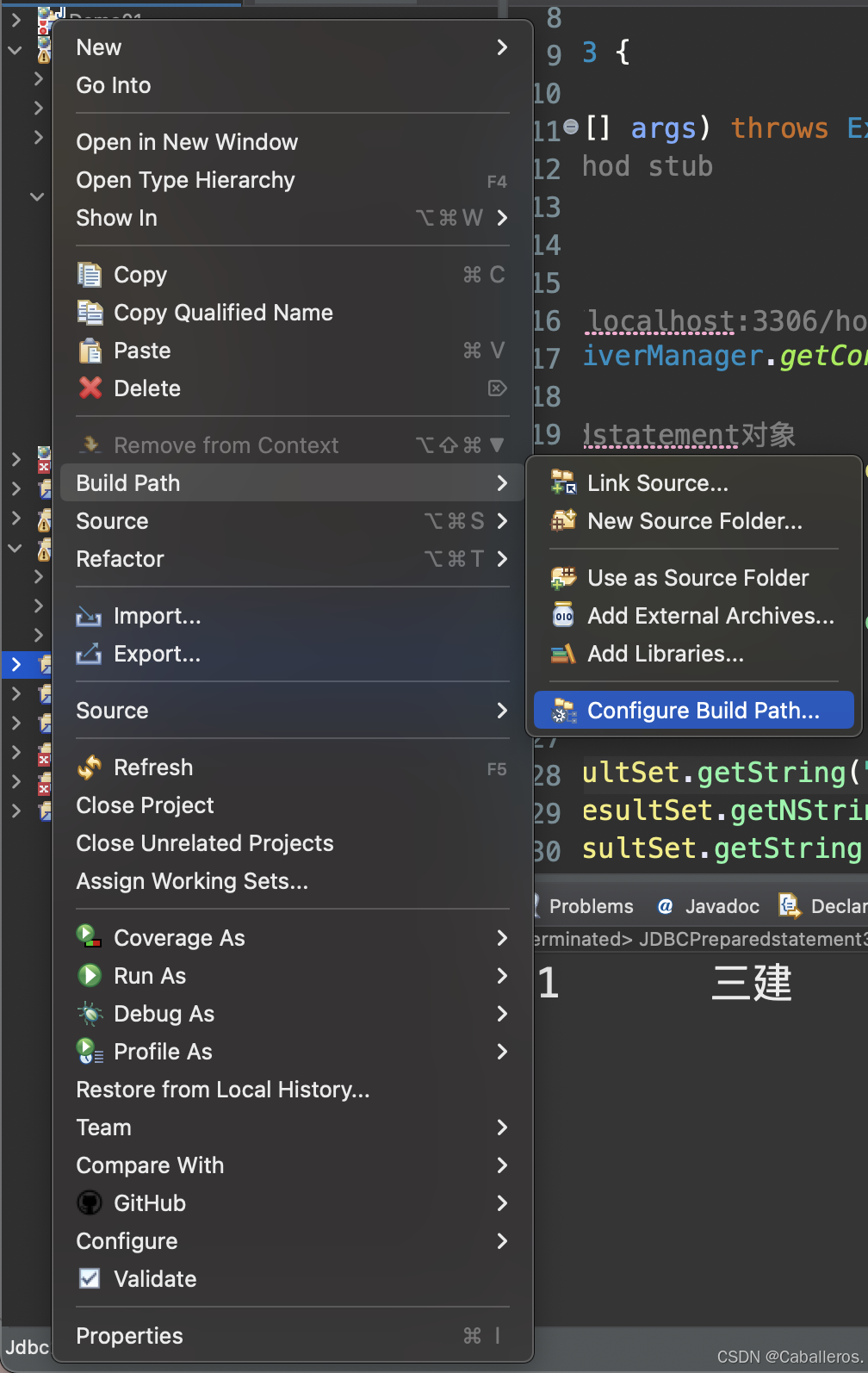Eclipse 写JDBC 快速入门篇_eclipse jdbc-CSDN博客