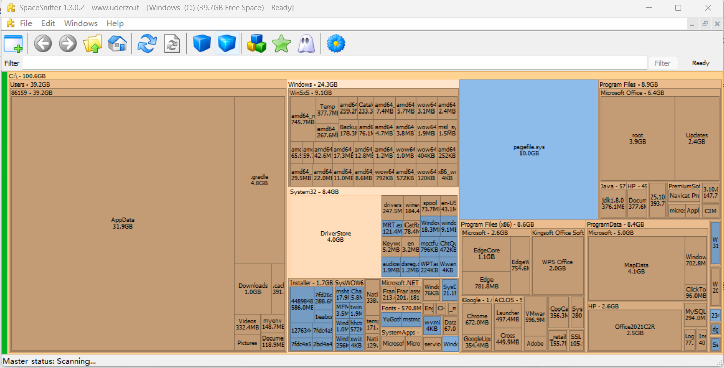 记录下清c盘的小tips_spacesniffer清理c盘哪些可以删-CSDN博客