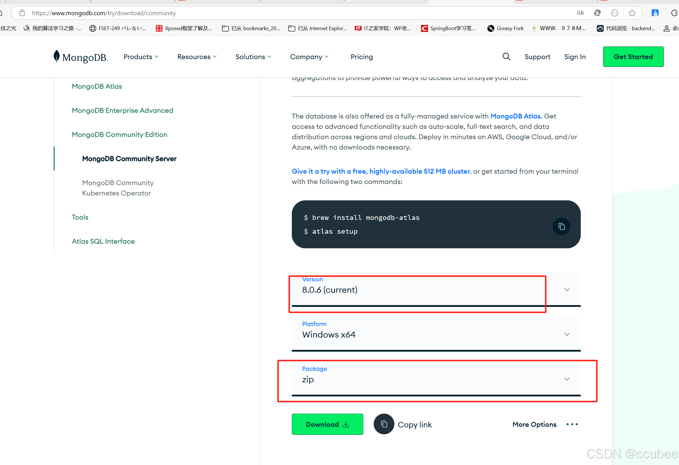 windows mongo zip 免安装版部署_mongodb windows 免安装-CSDN博客