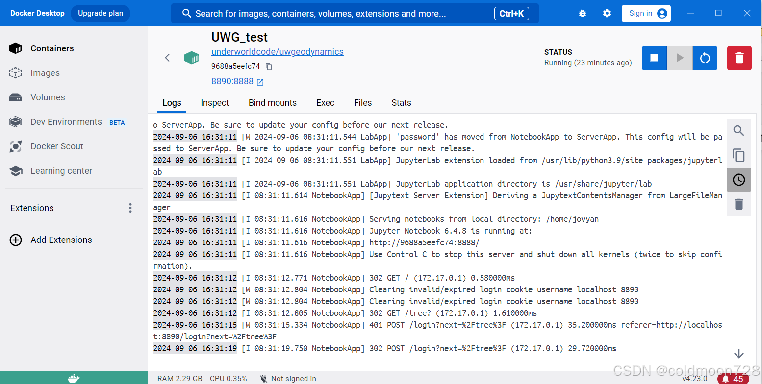 Windows10下使用Docker安装UWGeodynamics（Underworld2）_使用 docker 安装 underworld2 ...