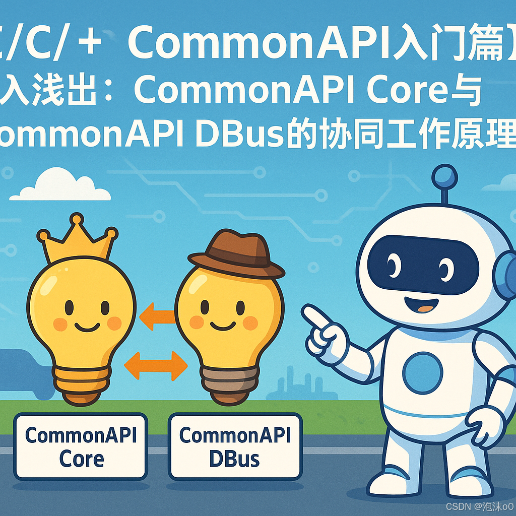 【C/C++ CommonAPI入门篇】深入浅出：CommonAPI Core与CommonAPI DBus的协同工作原理-CSDN博客