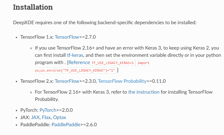 小白tensorflow后端的DeepXDE遇到的问题记录_deepxde安装配置和tensorflow-CSDN博客