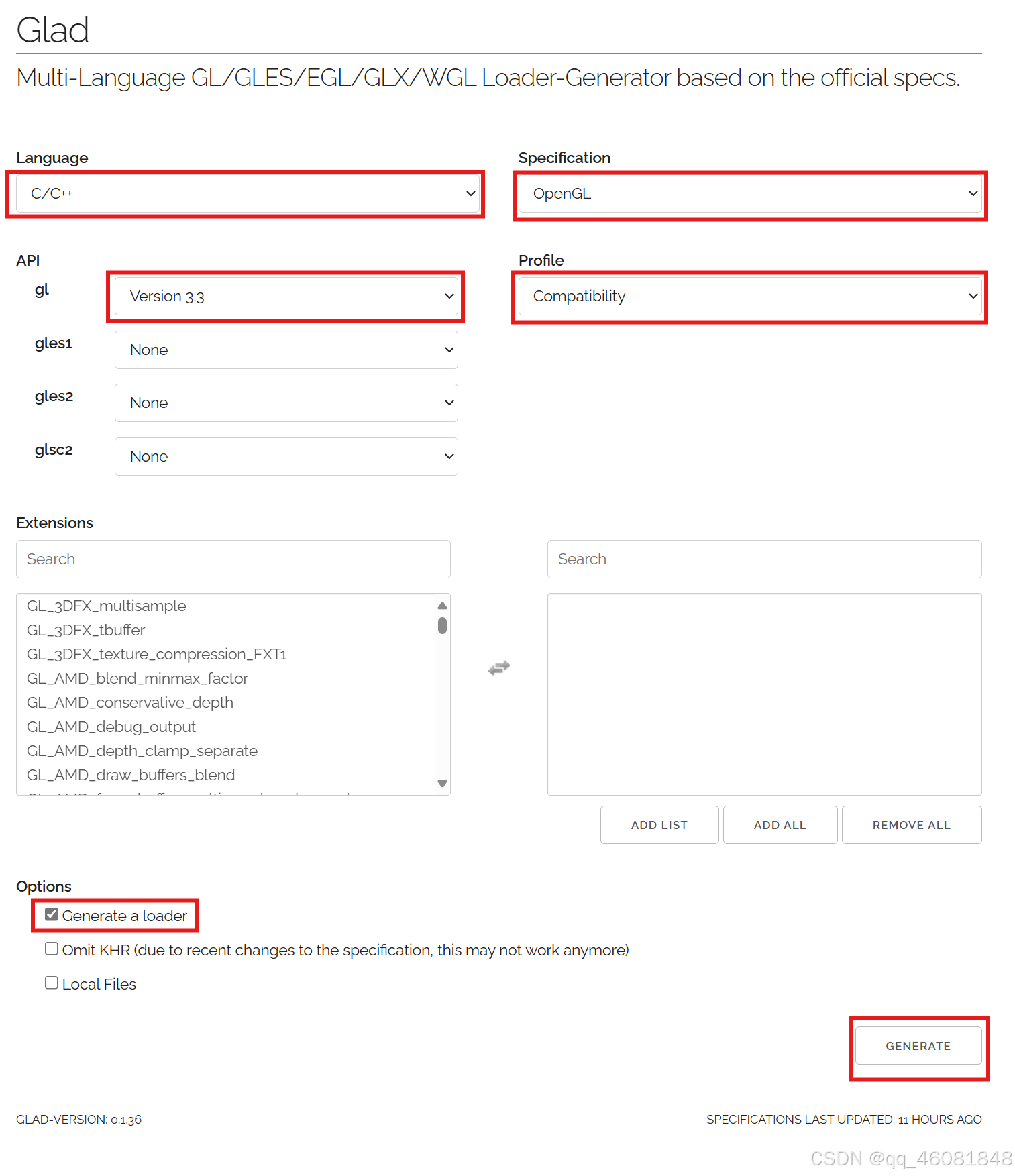 OpenGL学习笔记①（入门配置——GLFW和GLAD配置）-CSDN博客