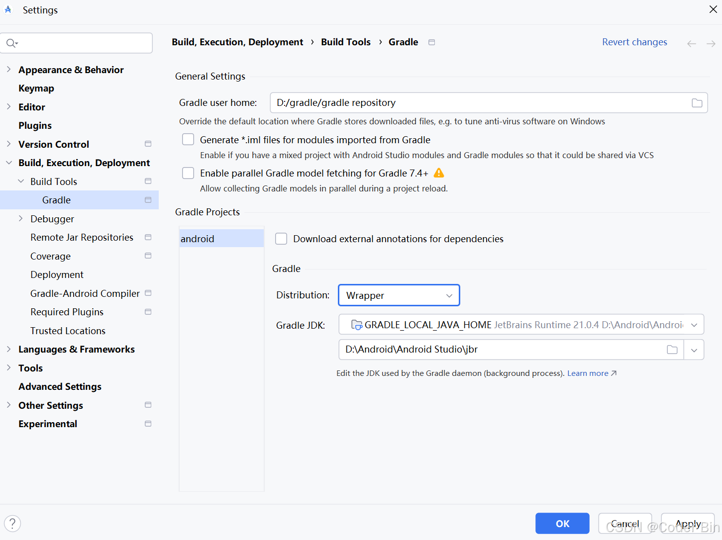 Android Studio gradle 的配置使用_android studio gradle路径-CSDN博客