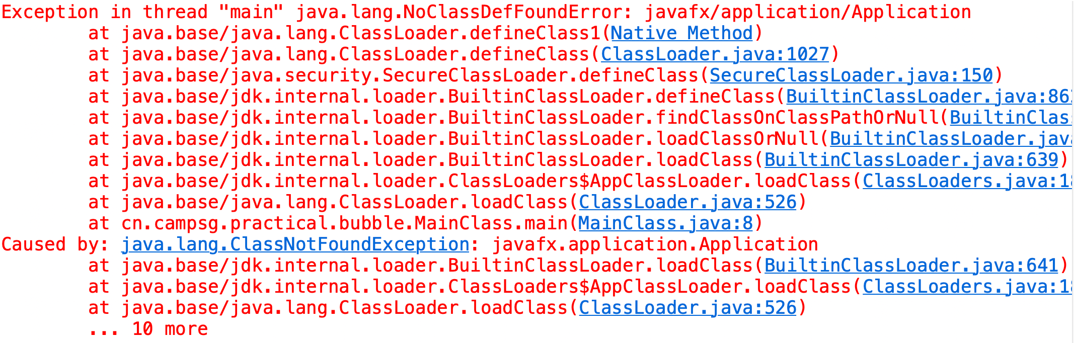 Tips-解决Exception in thread “main“ java.lang.NoClassDefFoundError: javafx/application/Application ...