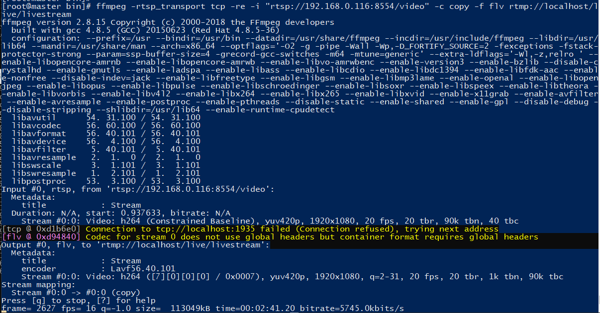 工作记录：使用SRS将接收的rtsp流转化成可播放的flv流_rtsp转flv-CSDN博客