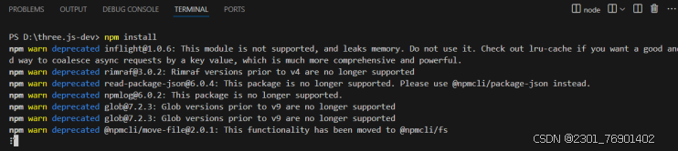 在VsCode中进行THREE.js开发环境搭建_vscode threejs-CSDN博客