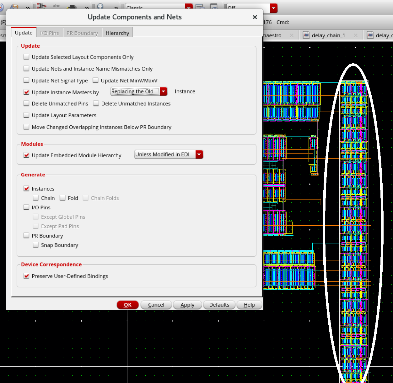 【模拟IC】Cadence Virtuoso中layout如何更新单个instance的版图?_virtuoso layout 更新网表-CSDN博客